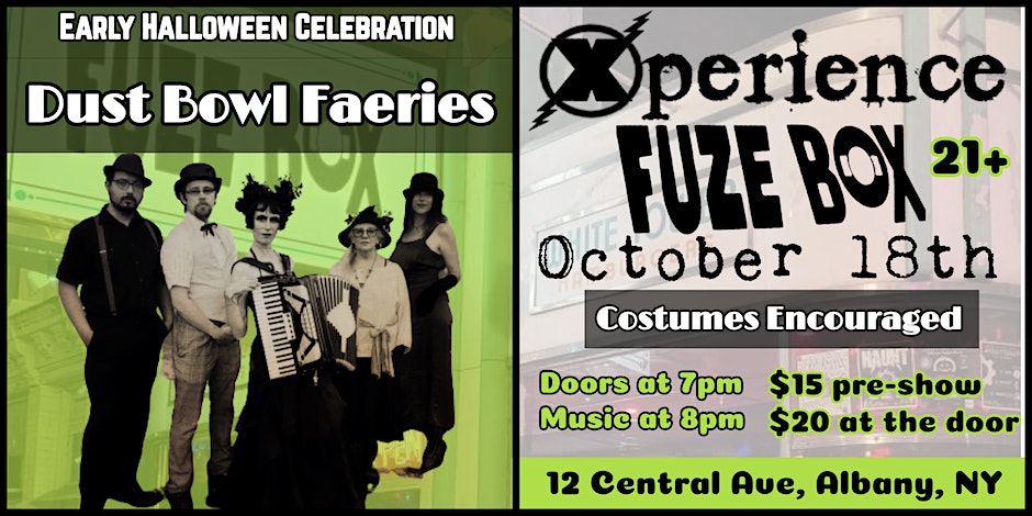 Dust Bowl Faeries - Early Halloween Celebration - Fuze Box Albany ...